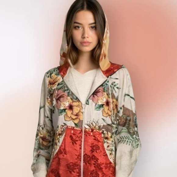 Vanity Collection | Jackets & Coats | Vanity Collection Vintage Floral ...
